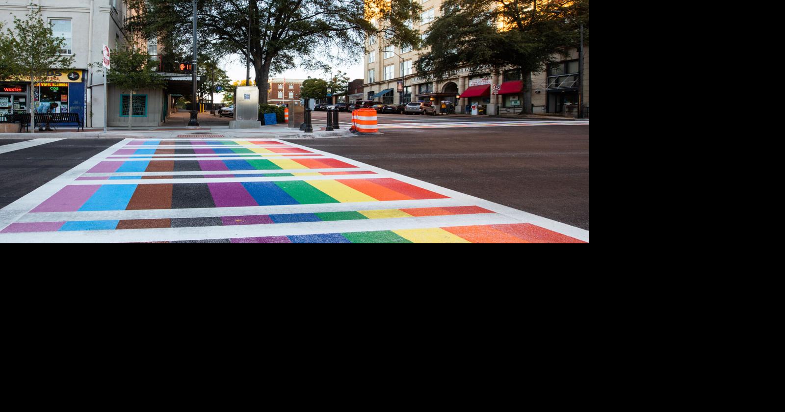 Rainbow crosswalk installed in downtown Athens | Arts & Culture ...