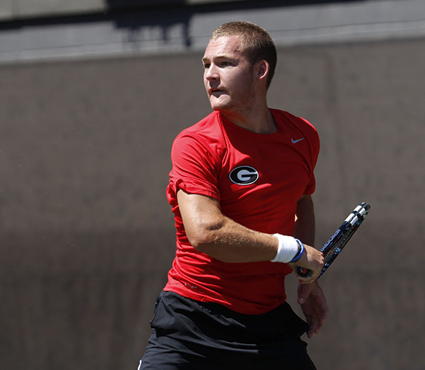 Georgia tennis player Nick Wood withdraws after ankle injury at SEC ...