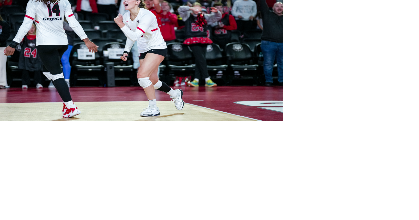 Georgia volleyball concludes season, staggers No. 18 Florida in four ...