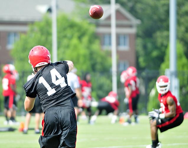 Hutson Mason's first-team reps promising for offense | Georgia Sports ...