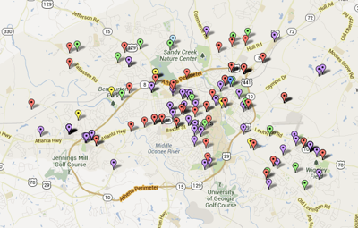 Athens crime map. Dec. 2 - 8 | Maps | redandblack.com