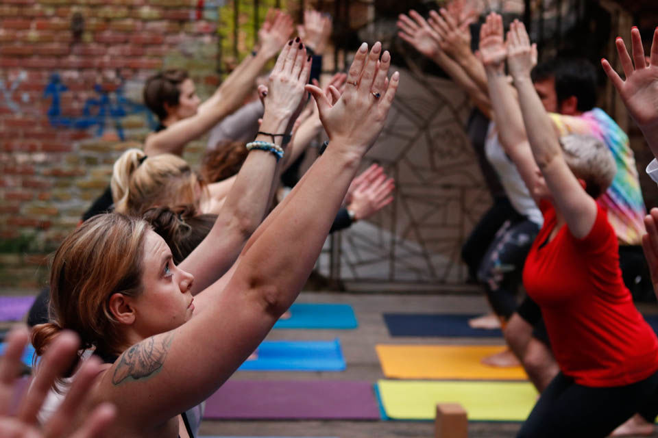 PHOTOS: Flow Into Spring Yoga Event | Multimedia | redandblack.com
