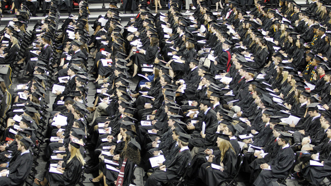 PHOTOS: A look back at UGA's commencement ceremonies through the years ...