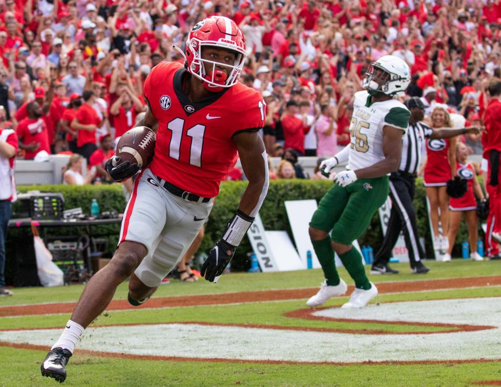 Georgia wide receiver Arian Smith breaks leg, potentially out for ...