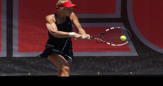 Georgia women's tennis picks up first win of the season versus Samford ...