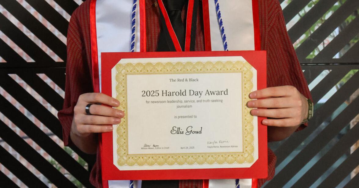 Ellis Goud receives 2025 Harold Day Award | Alumni | redandblack.com