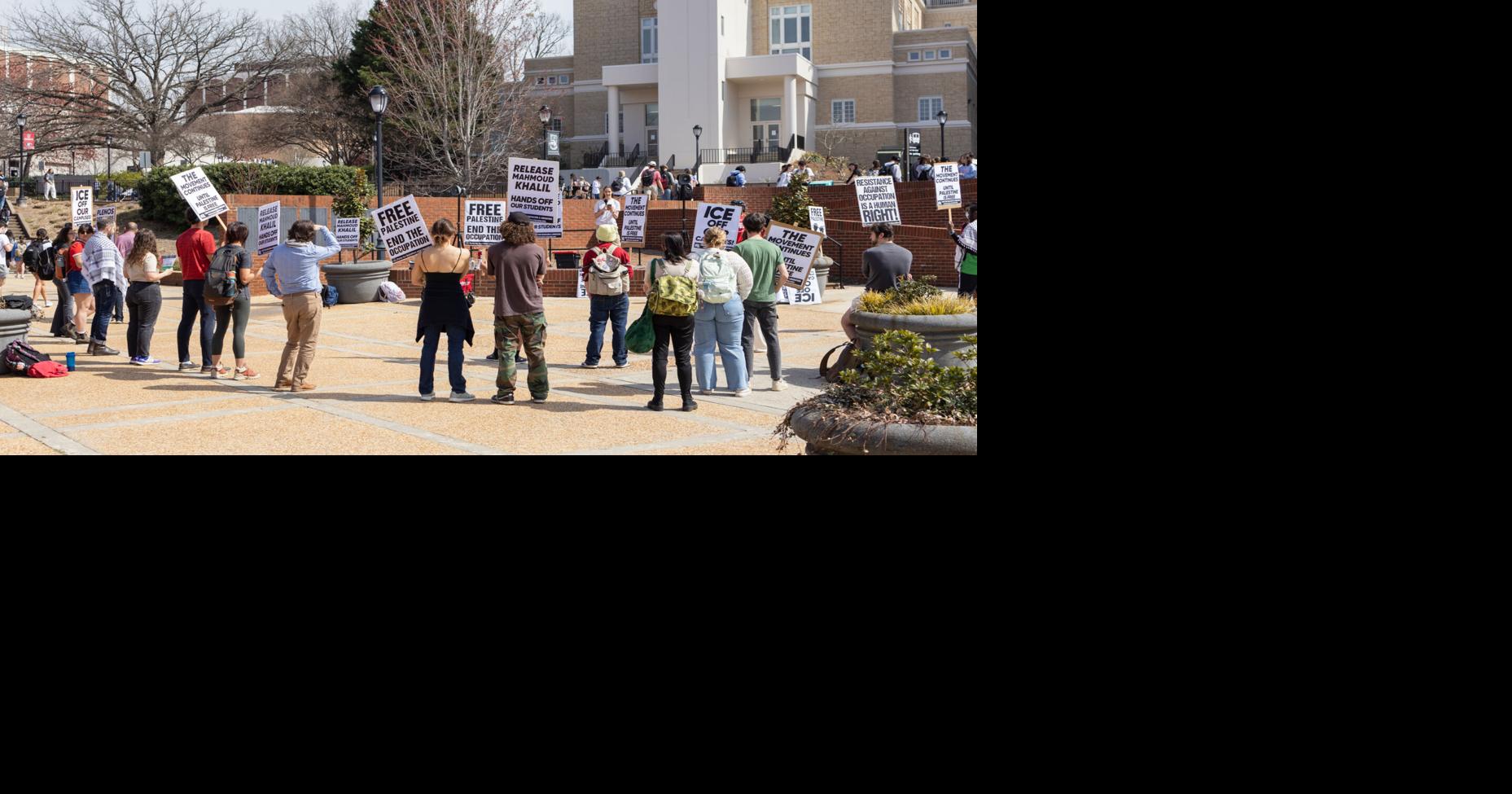 UGA students hold demonstration against the arrest of activist Mahmoud Khalil | Campus News ...