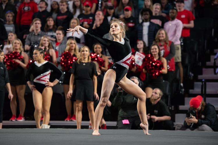 Composure a key for GymDogs' all-around competitors Rachel Dickson and ...