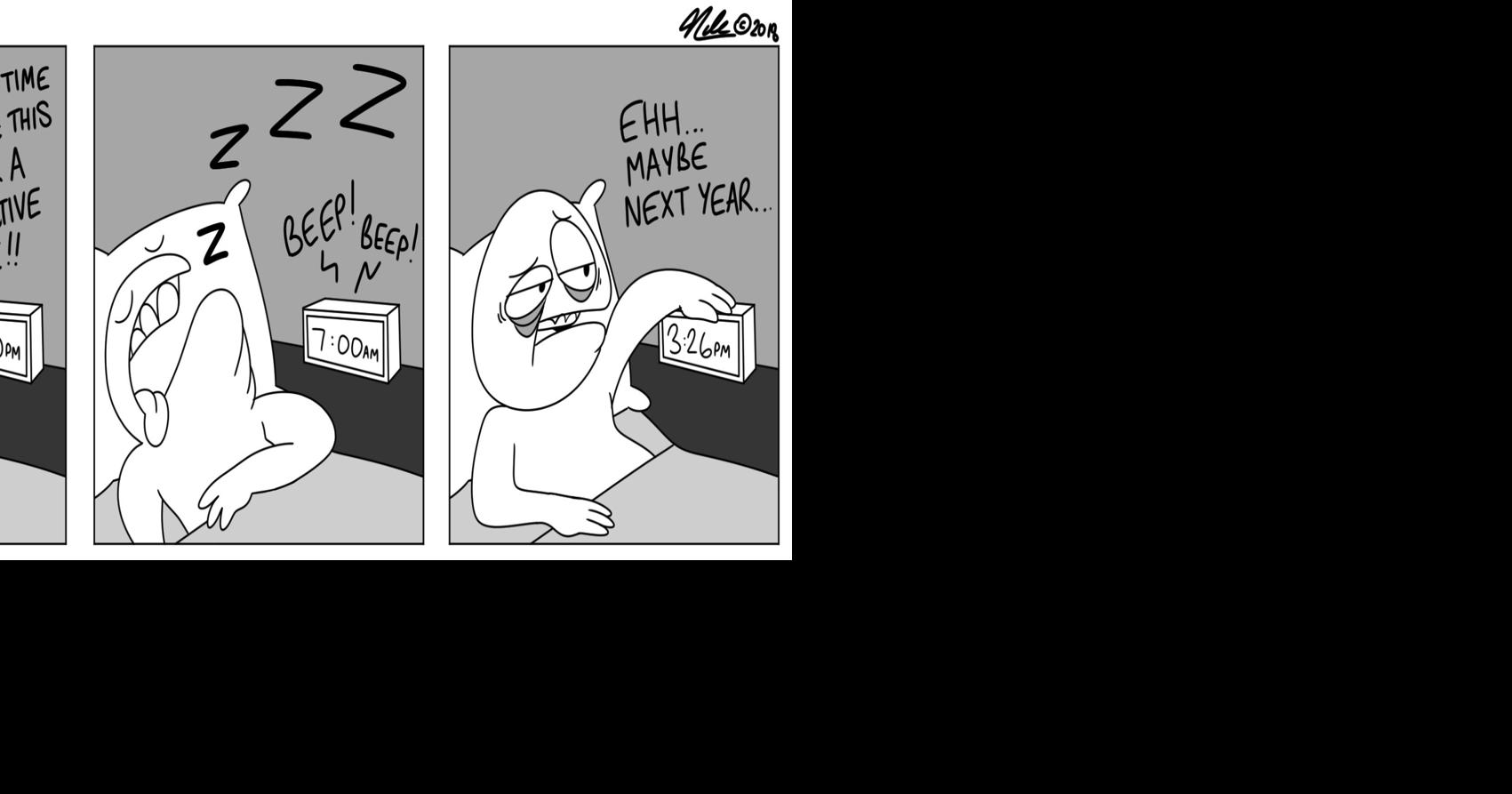 CARTOON: Happy Snooze Year | Opinion | redandblack.com