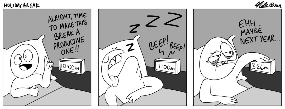 CARTOON: Happy Snooze Year | Opinion | redandblack.com