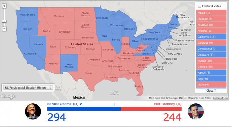 Electoral prediction: Maps | Multimedia | redandblack.com