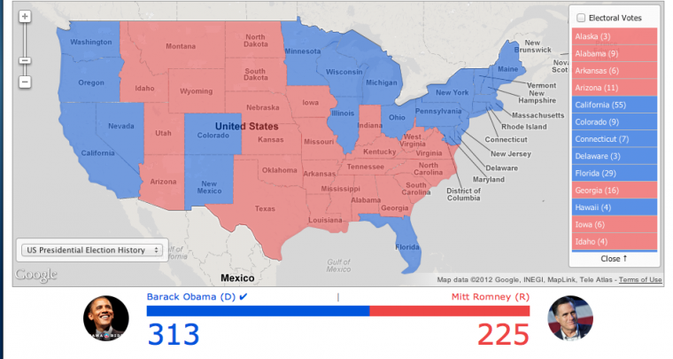Electoral prediction: Maps | Multimedia | redandblack.com