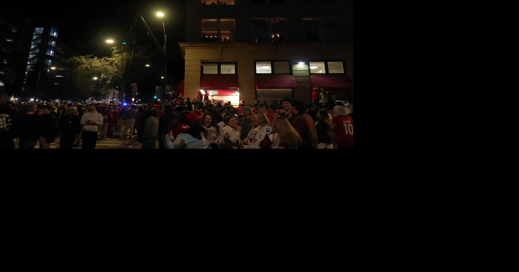 Georgia fans crowd downtown to celebrate win, ACCPD reports minimal ...