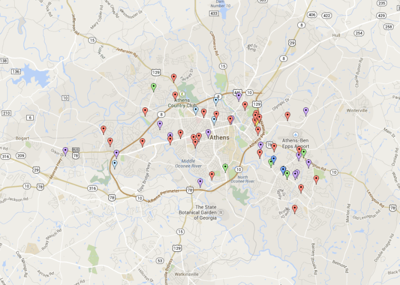 Athens crime map, April 14 - 20 | Maps | redandblack.com