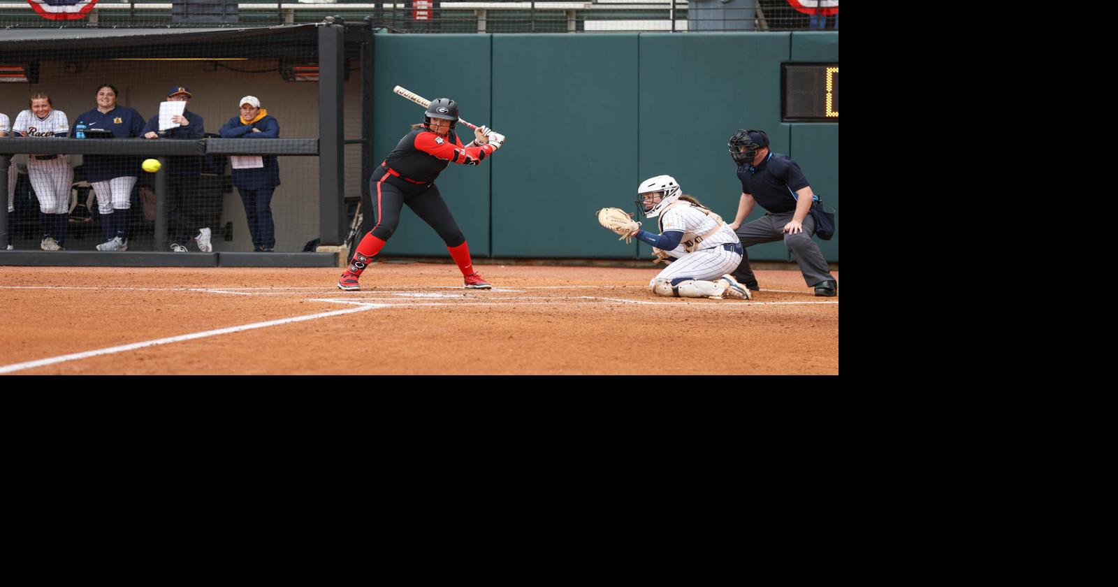 Georgia softball led by Lyndi Rae Davis in doubleheader sweep of Ole ...