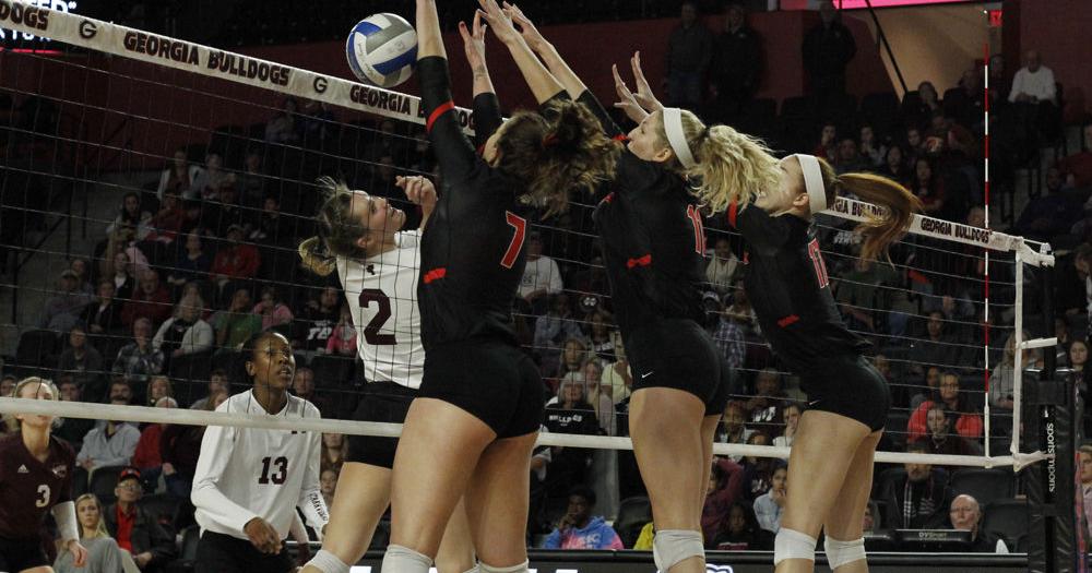 PHOTOS: UGA volleyball defeats Mississippi State to finish season, 3-1 ...
