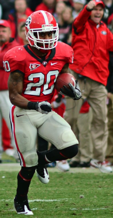 Georgia tailback Brandon Harton out for three weeks after thumb surgery ...