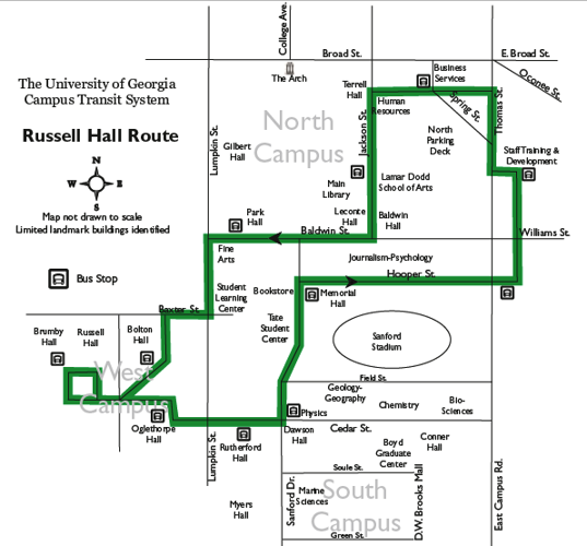 UGA Bus Routes 2012-13 | Visitors | redandblack.com