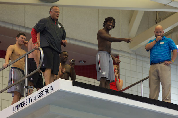 Photo Gallery: Georgia football hits the pool | Photo Galleries ...