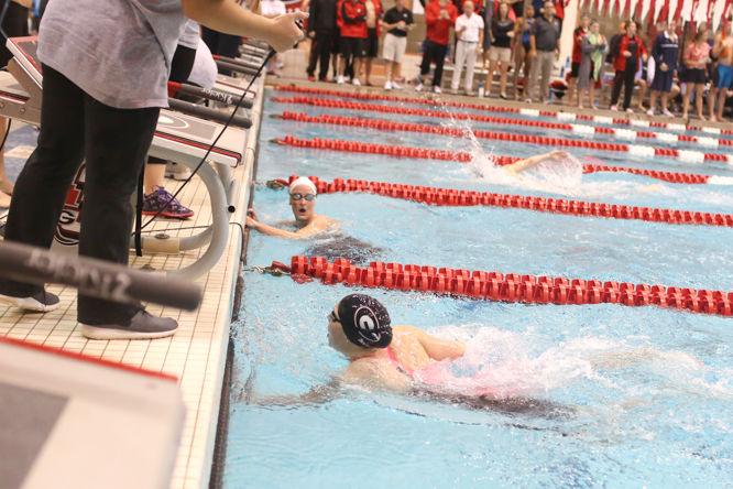 Georgia women's swimming and diving sits in fourth place after second ...