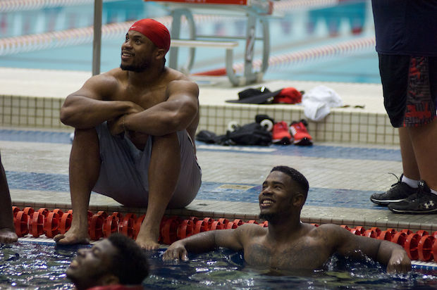 Photo Gallery: Georgia football hits the pool | Photo Galleries ...