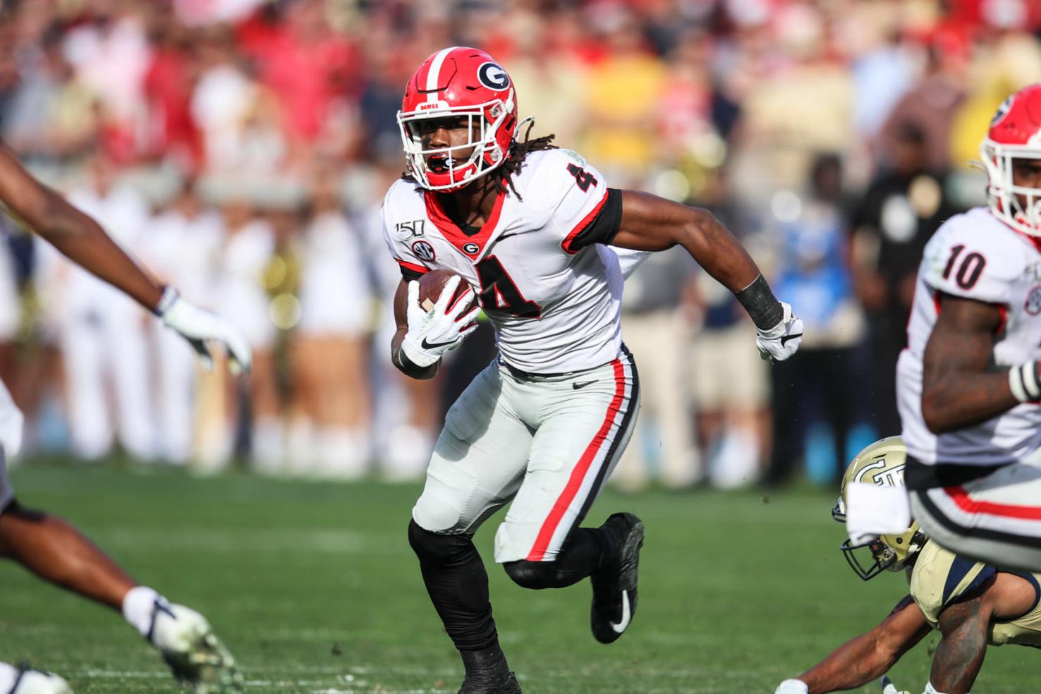 Georgia football’s Ben Cleveland and James Cook discuss offensive ...