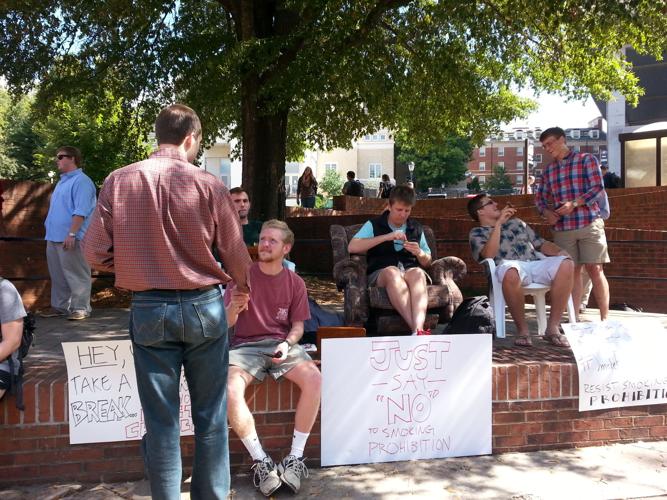 Smoking ban protest in Tate Plaza | Rbtv | redandblack.com