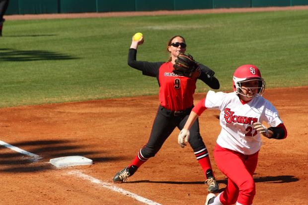 Georgia softball defense trained in preventing slap hitters from ...