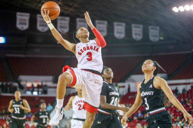 Georgia Lady Bulldogs defeat Cincinnati Bearcats | Georgia Sports ...