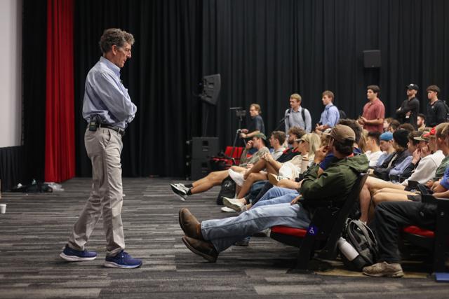 Father and son duo, Cliffe and Stuart Knechtle, visit UGA with “Give Me ...