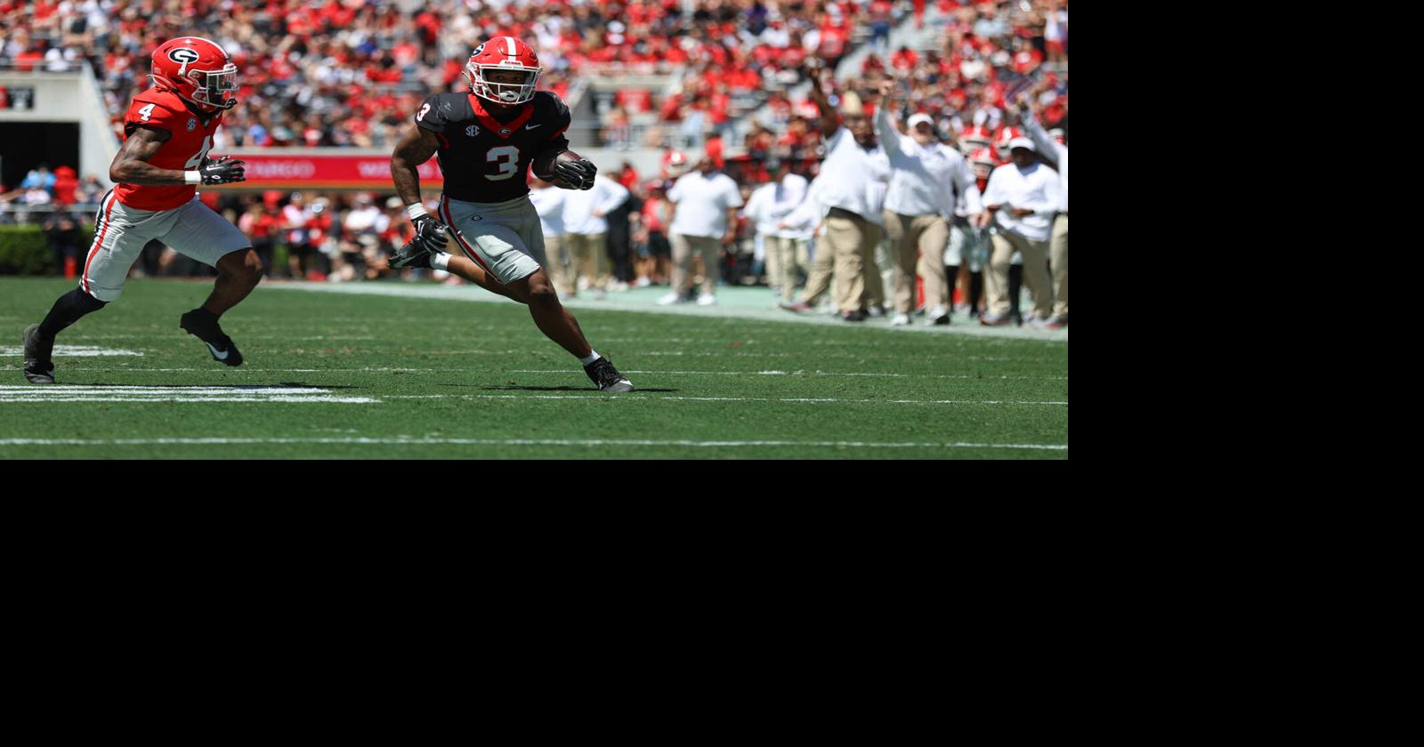 Postgame observations: Red and Black teams tie 20-20 on G-Day ...