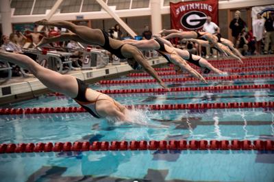 UGA women’s swimming and diving wins 100th consecutive dual meet at ...