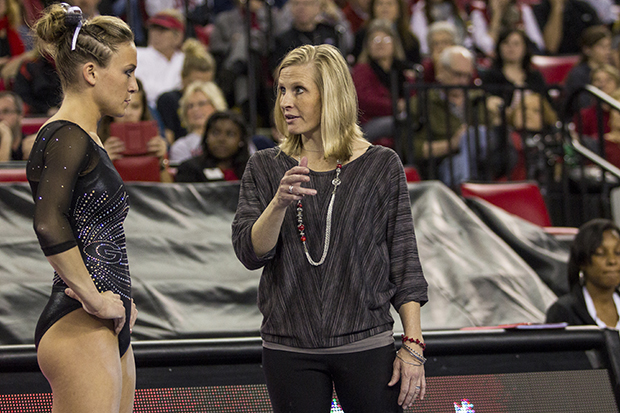 Georgia Gymnastics versus Iowa | Photo Galleries | redandblack.com