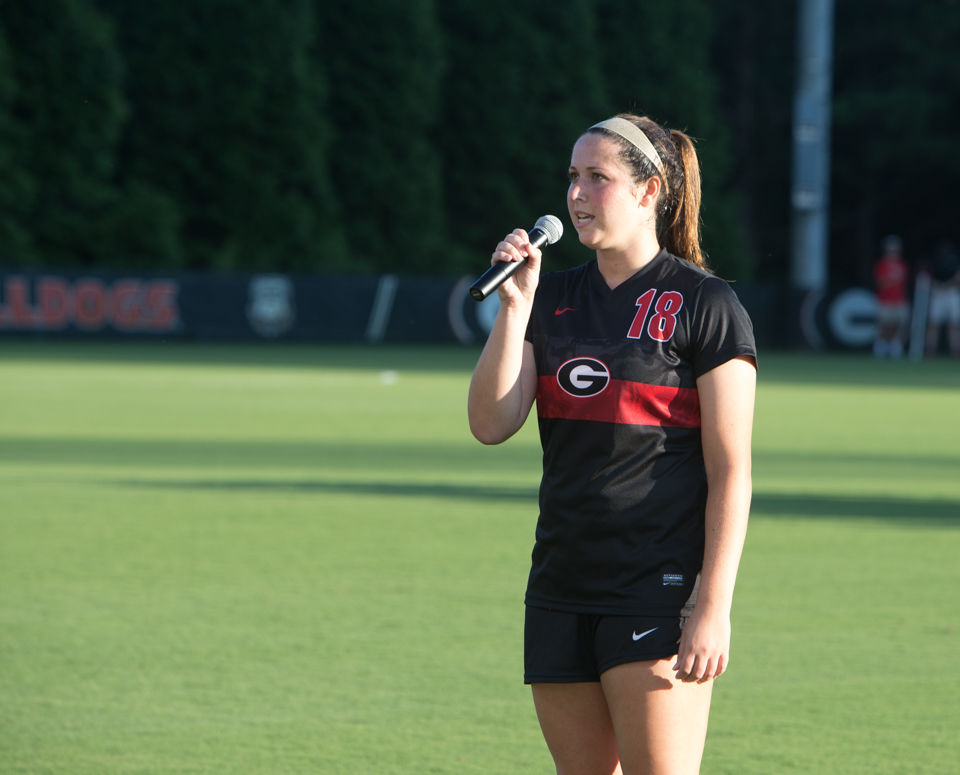 Belt it like Beckham: UGA soccer's Natalie Goodman brings singing ...
