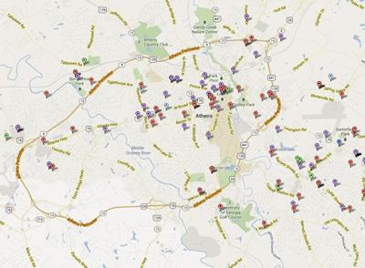 Athens crime map, Sept. 9 - 15 | Maps | redandblack.com