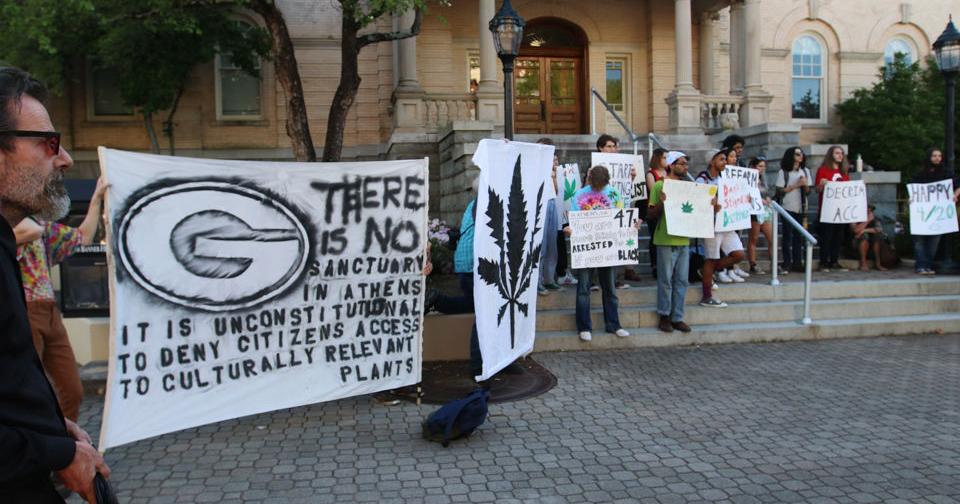 420: Downtown Athens rally demands change in treatment of marijuana ...