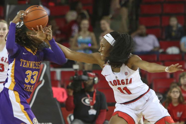 Georgia Lady Bulldogs versus Tennessee Tech Golden Eagles | Women's ...