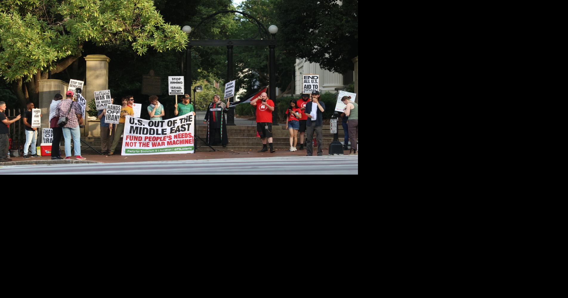 PSL Athens hosts anti-war protest downtown | City News | redandblack.com