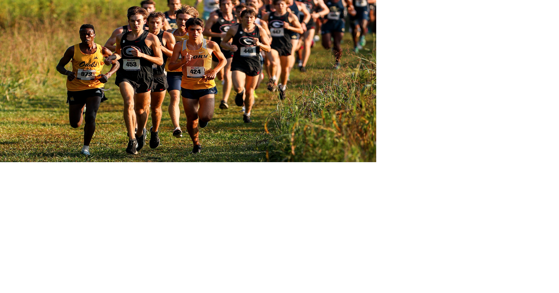 Georgia men’s cross country runs to a clean sweep at Covered Bridge ...