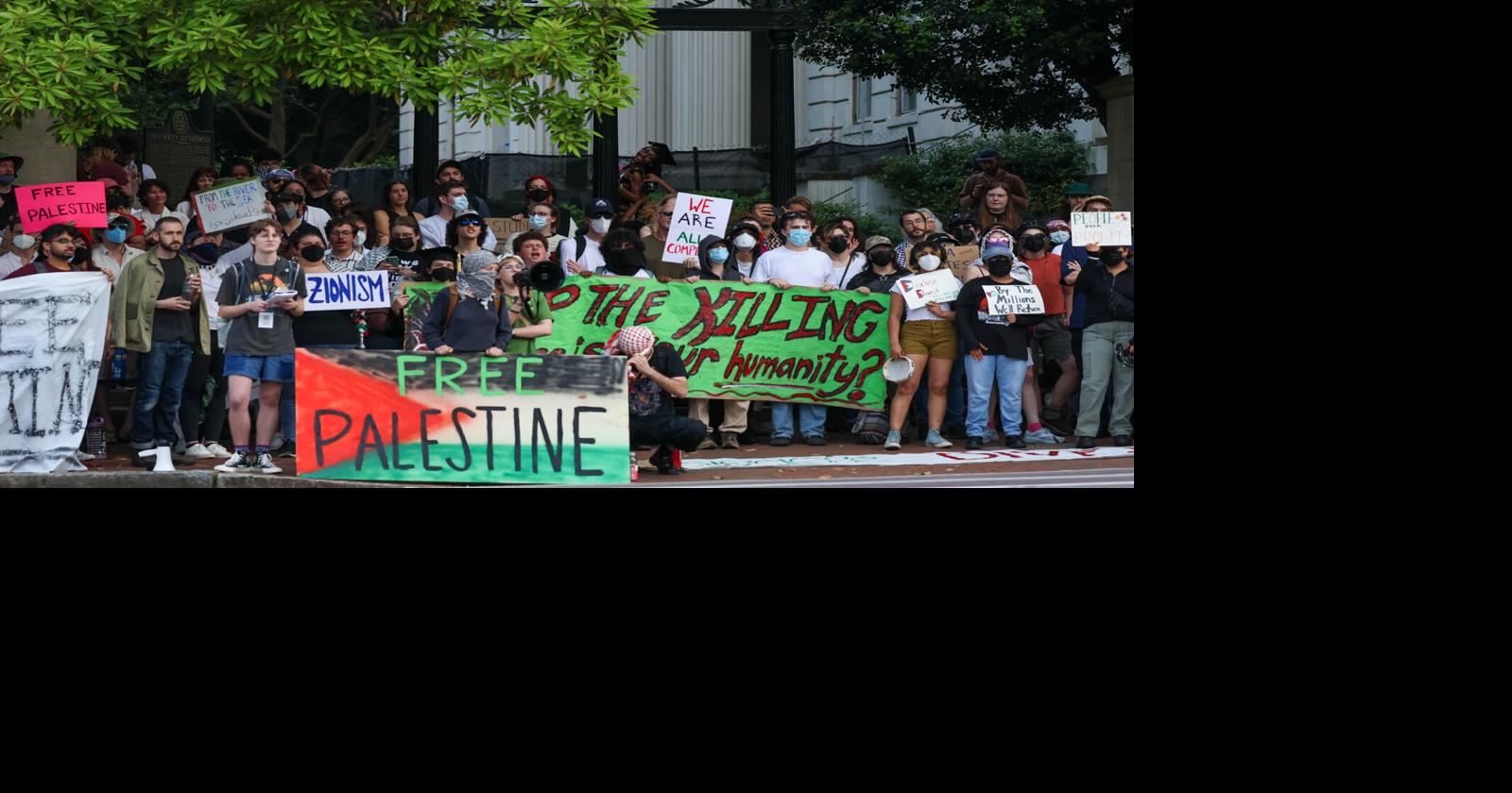 UGA and Athens community holds solidarity Shabbat and 200-person pro-Palestine demonstration ...