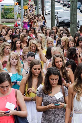 Panhellenic Recruitment Round One | Photo Galleries | redandblack.com