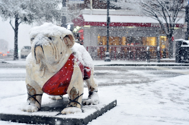 SNOW! UGA closes early as winter weather hits campus | News ...