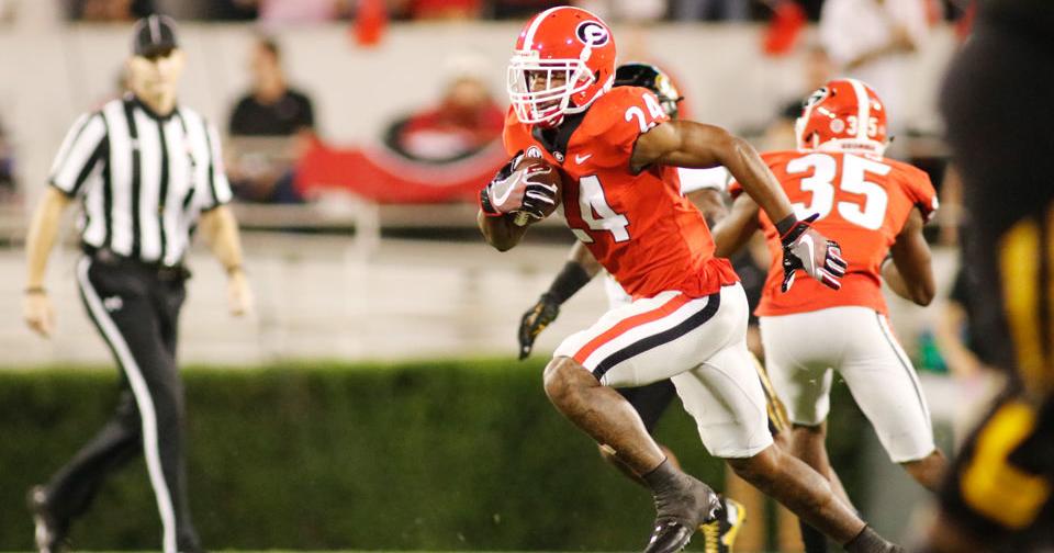 Dominick Sanders breaks Georgia record for interception return yards ...