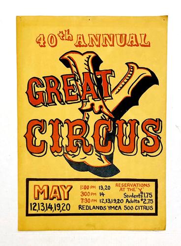 A dozen posters from the Great Y circus join the MOR collection ...