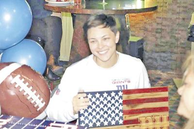 Elks say good-bye to Angela Baker, who is headed to the New York Giants ...