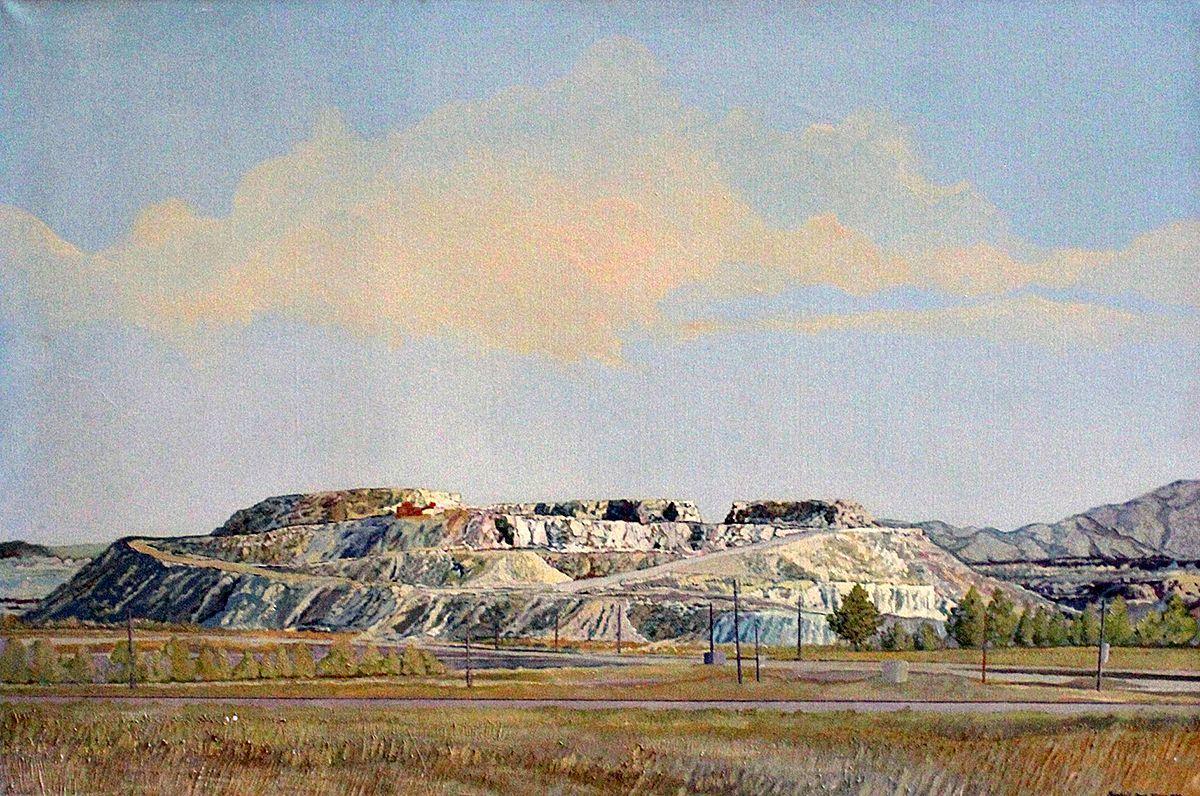 Painting of Slover Mountain by award-winning RHS artist is a treasure ...