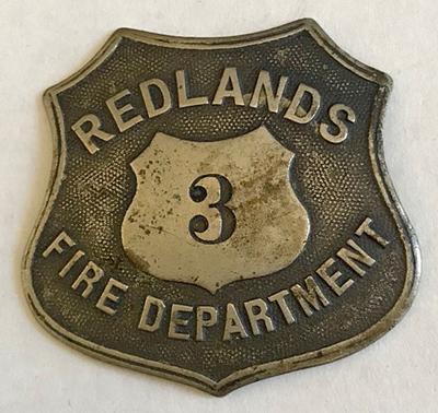 The mystery of Redlands Fire Department Badge #3 | History ...