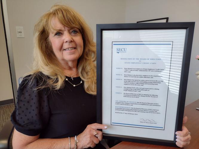 SECU employee recognized for 50 year milestone | Local News | reflector.com
