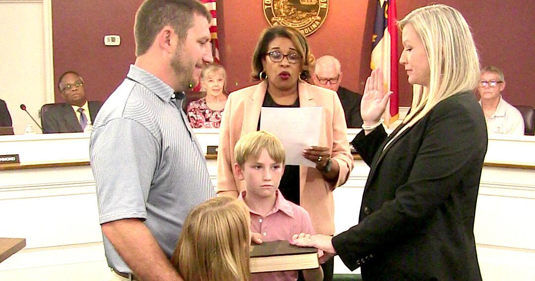 Coltrain sworn in as new Williamston Chief of Police | News | reflector.com
