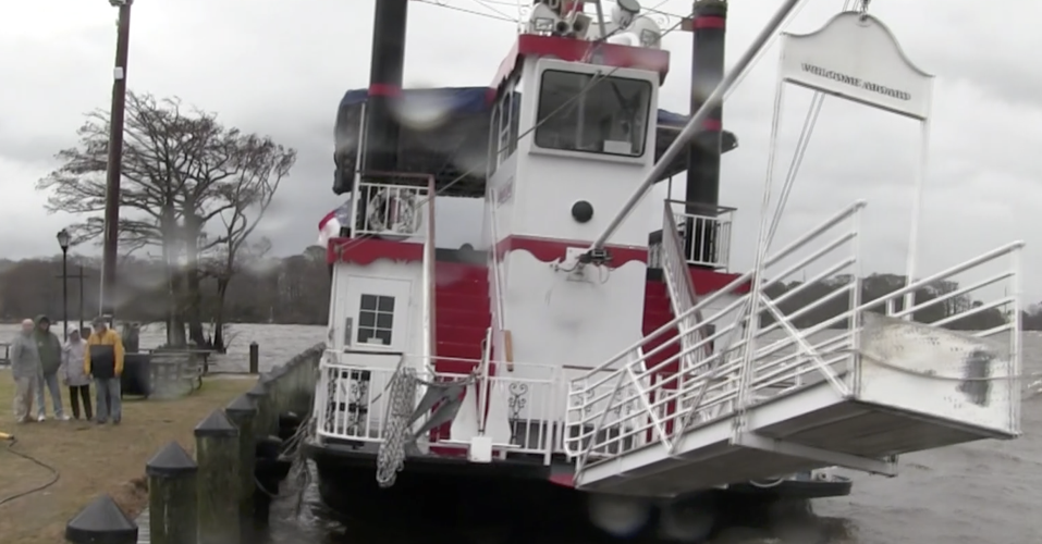 Tires help secure Albemarle Queen, protect town's docks during storm ...
